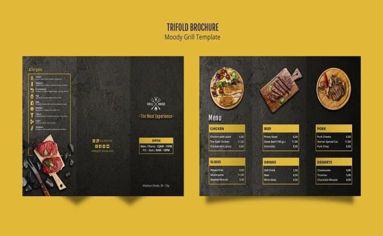 6 Contoh Desain Brosur Makanan Yang Menarik - Rhino Indonesia