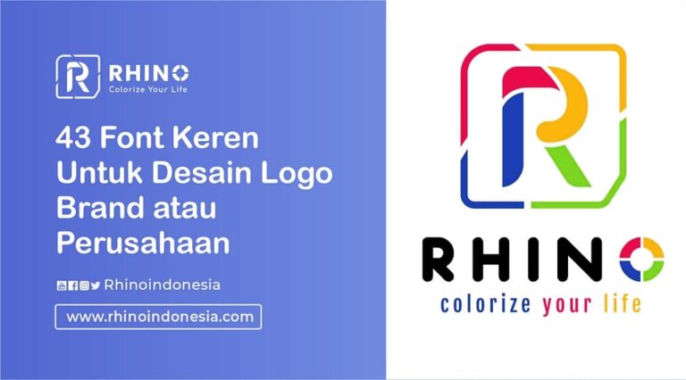 43 Font Untuk Logo Modern nan Elegan | Logo Branding - Rhino Blog